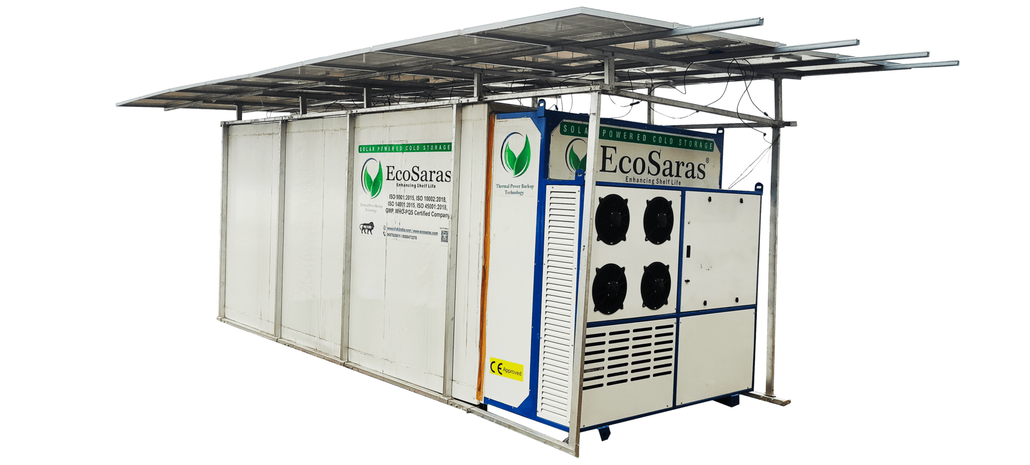 Best Solar Cold Storage solution for farmers in India | Ecosaras